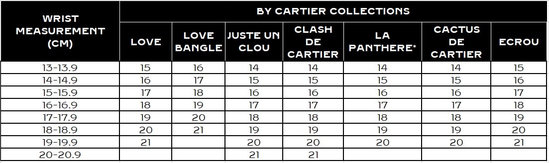 Bracelet Sizing Guide