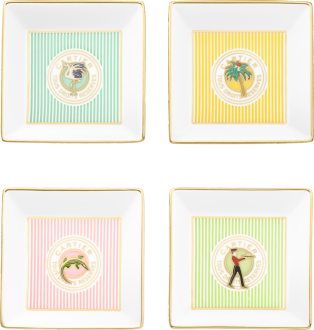 CROG001040 - Set of four Cartier Characters trinket trays, small model ...