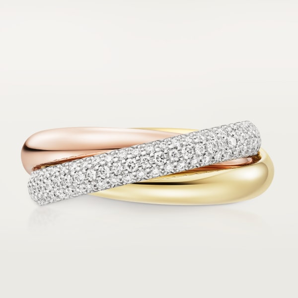 CRB4236000 - Classic Trinity ring - White gold, yellow gold, rose gold ...