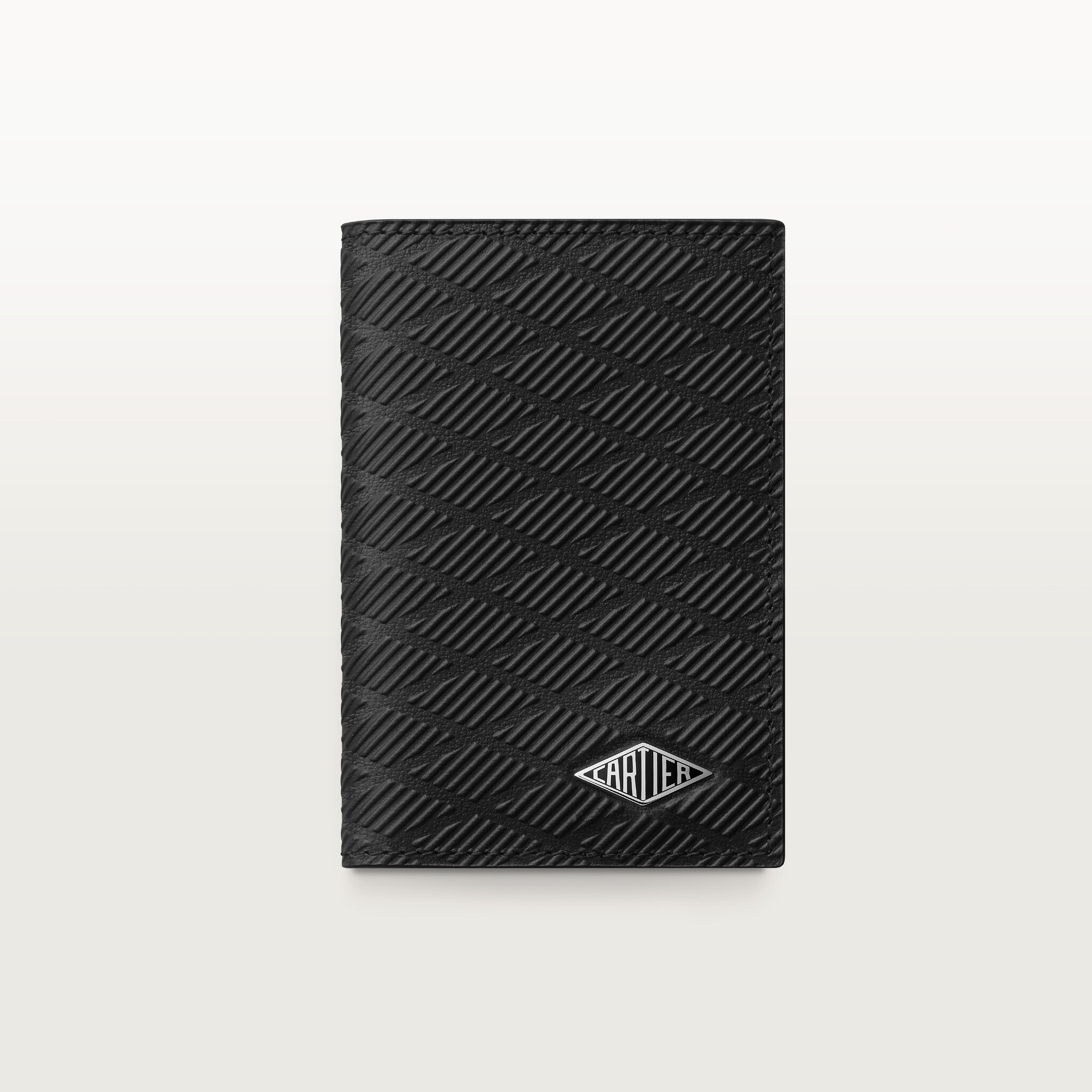 CRL3002539 - 4 credit card holder, Cartier Losange - Black debossed ...